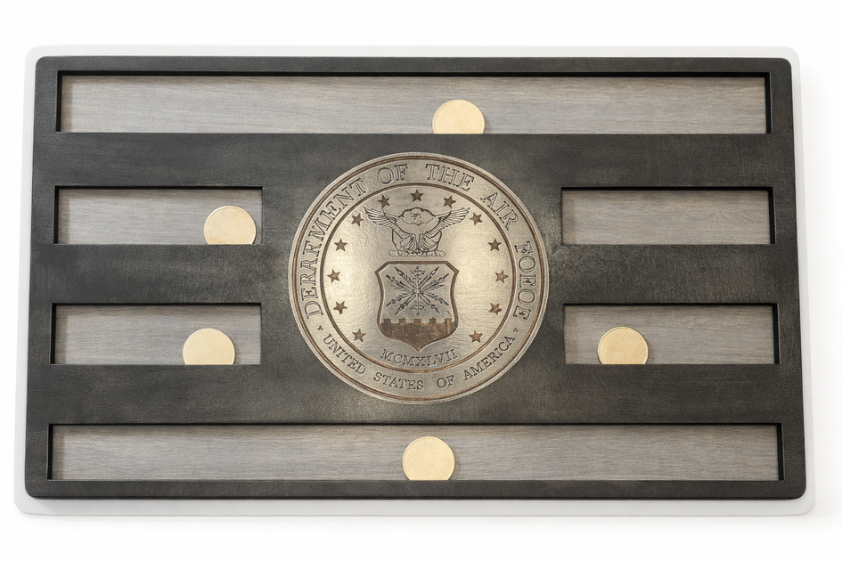 Challenge Coin Display Board – Military & Patriotic Wall Display – NH ...